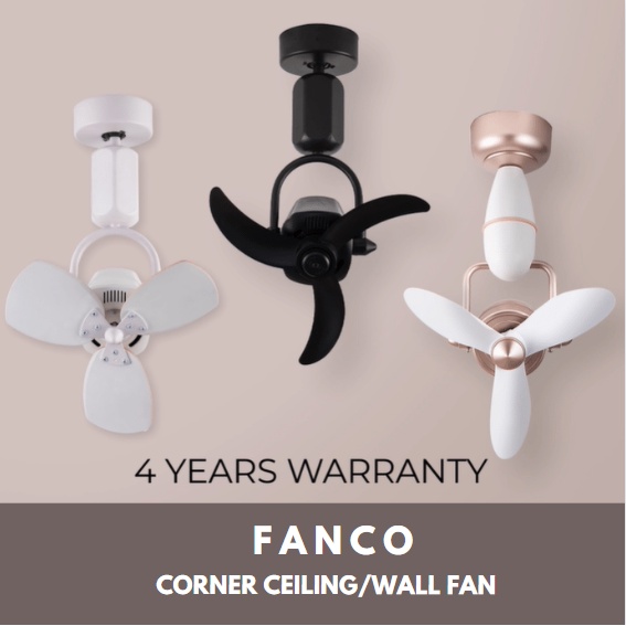 Fanco Corner Wall Fan DONO NANO VINO ceiling fan | Shopee Singapore