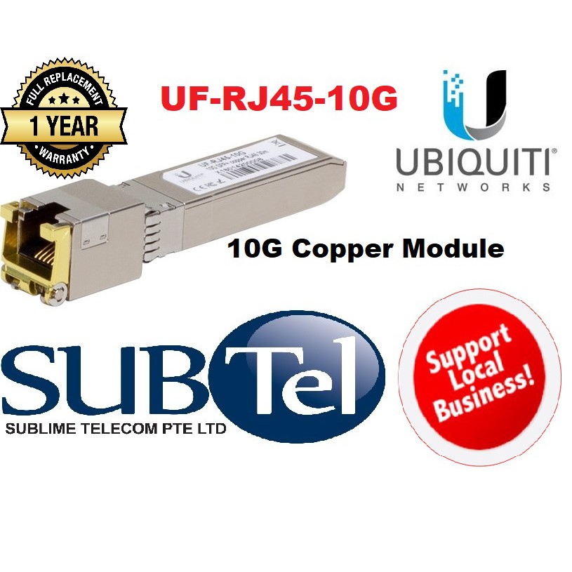 UF-RJ45-10G Ubiquiti Networks RJ45 10G SFP+ Copper Module UACC-CM-RJ45 ...