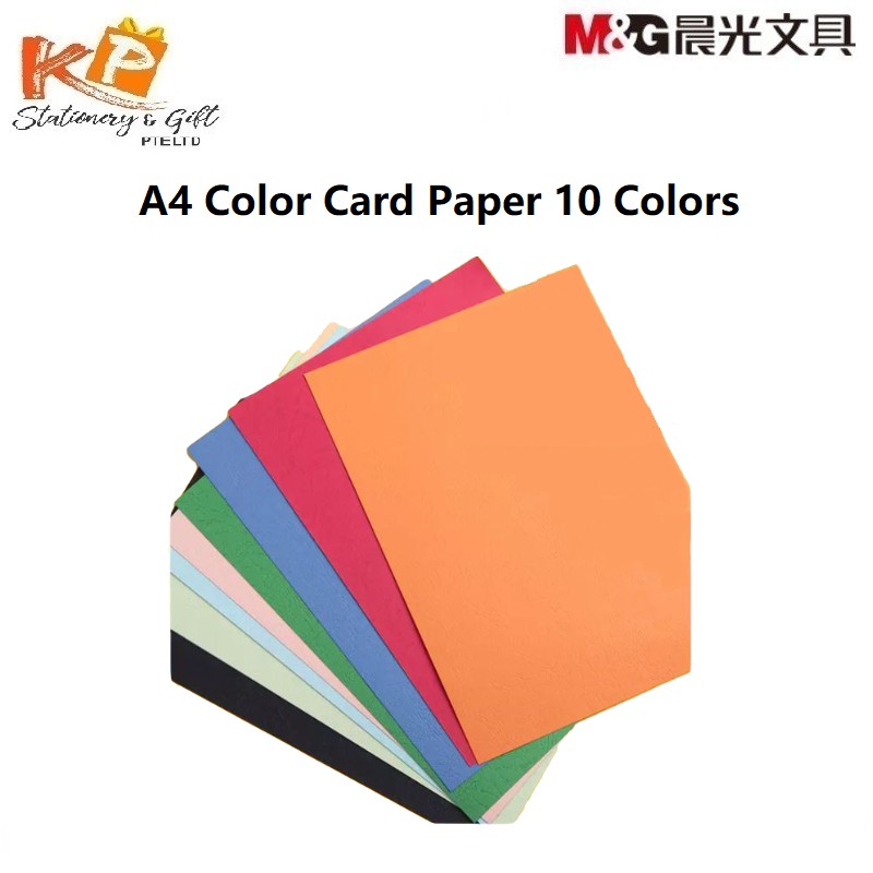 [SG Stock]M&G (10 Colors/pack) A4 Color Card Paper 10 Colors Art Paper ...