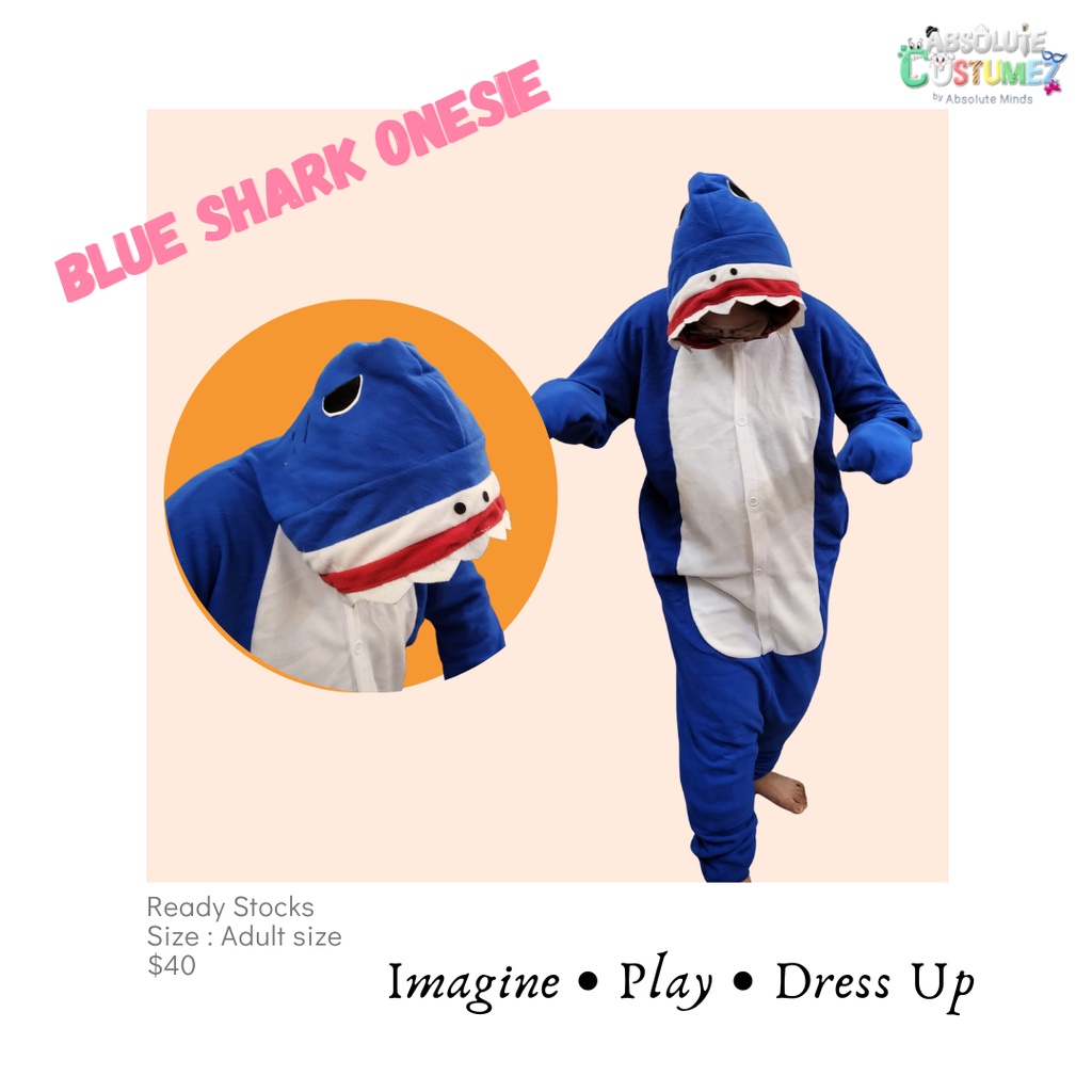 SG Local Seller Shark Onesie Adult Size/Animal Theme/Under the Sea ...
