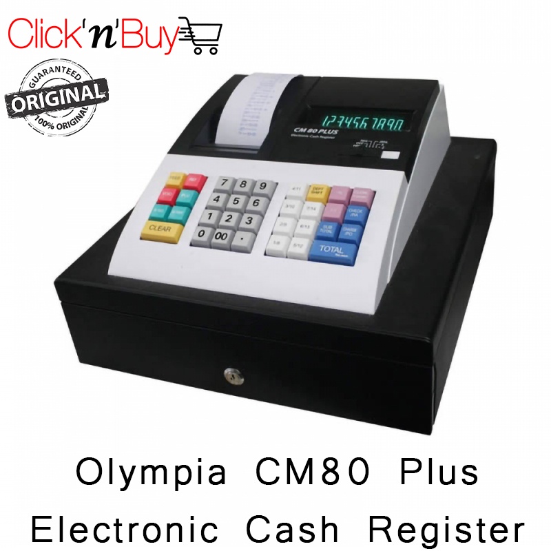 Olympia CM80 Plus Electronic Cash Register. Simple and Compact Design ...