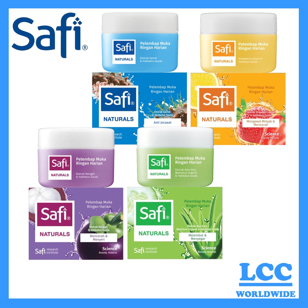 safi natural skincare pelembap muka 50g (face moisturizer) | Shopee ...