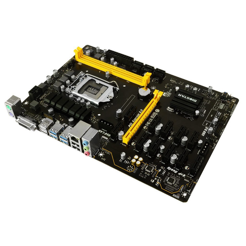 BIOSTAR TB250-BTC LGA 1151 ATX Motherboard for Cryptocurrency Mining (BTC) | Shopee Singapore