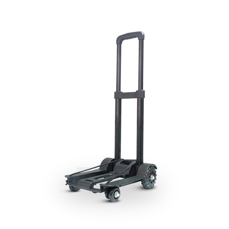Portable Lightweight Foldable Trolley 4 Wheels Compact Size With Rope ...