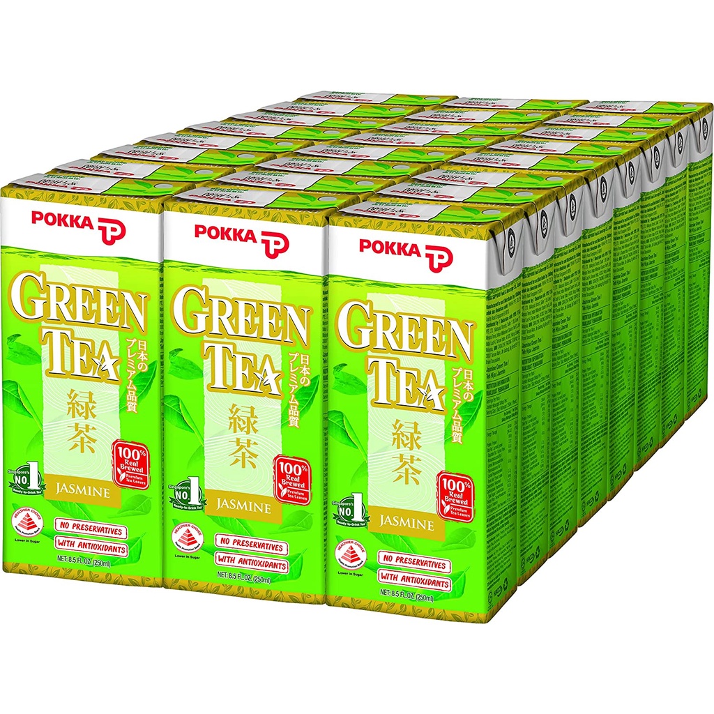 Pokka Jasmine Green Tea 24 Packets (250ml) | Shopee Singapore