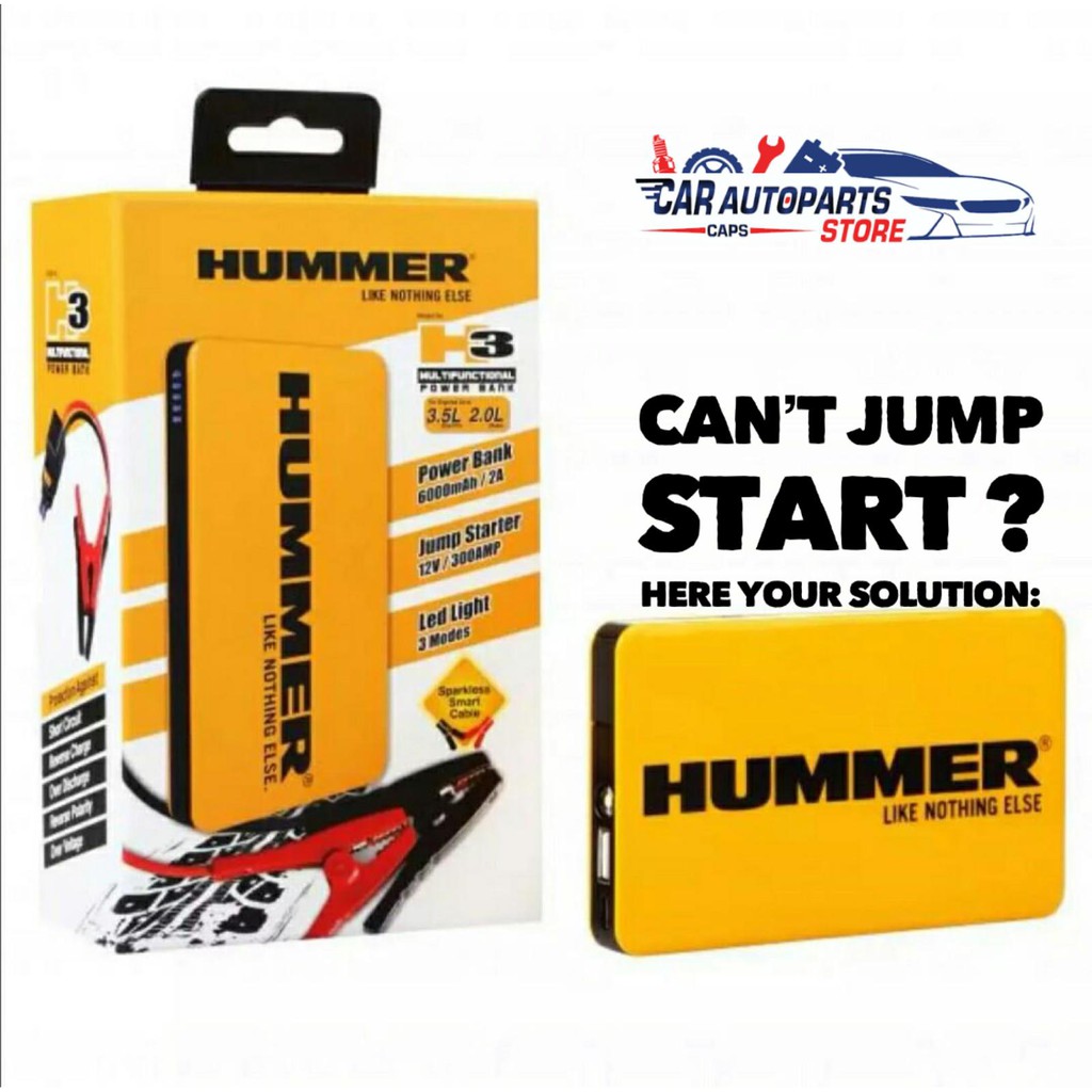 Hummer H3 Power Jump Starter Kit ~~ Multi purpose [Powerbank ...