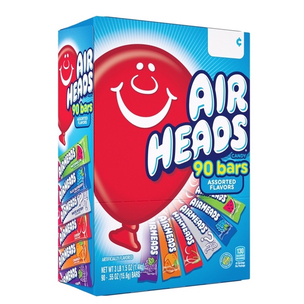 Airheads Individually Wrapped Fruit Candy Variety, 60 Count | Shopee ...