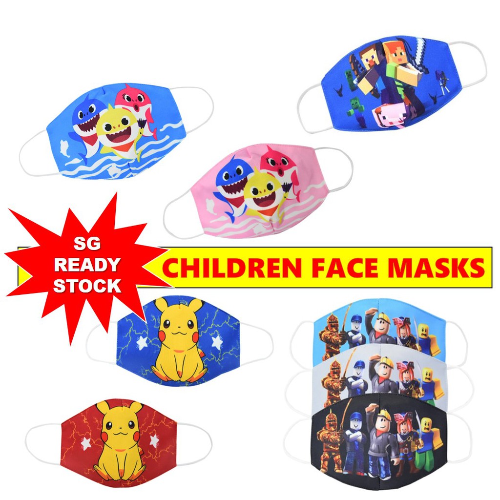 [SG READY STOCK] Roblox Mask Minecraft Masks Pikachu Mask Baby Shark ...