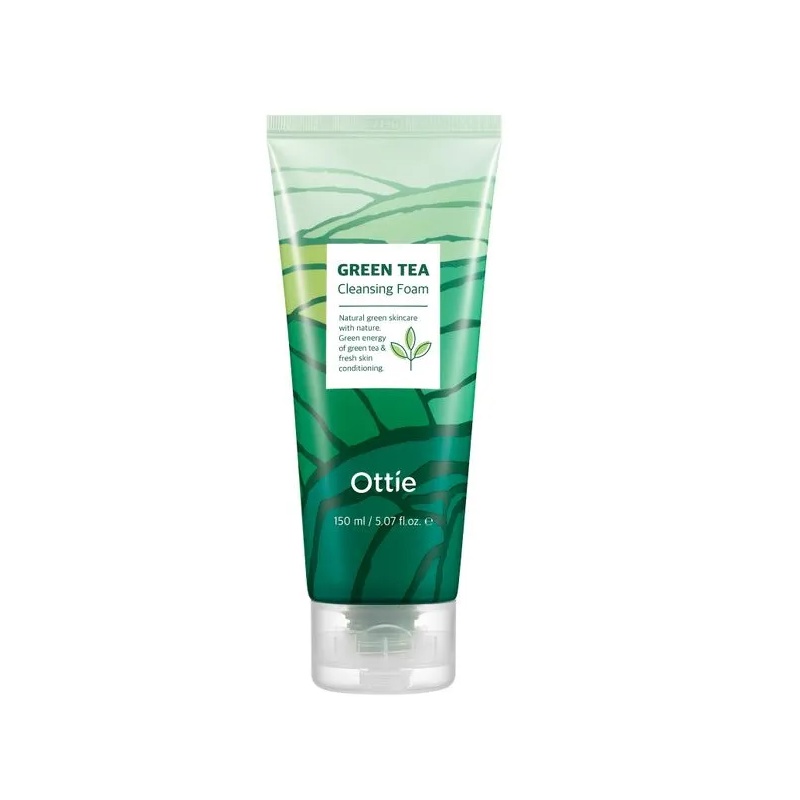 Ottie Green Tea Cleansing Foam 150ml | Shopee Singapore