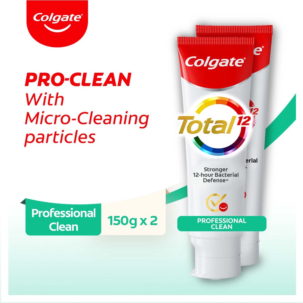 Colgate Total Professional Clean Gel Antibacterial Toothpaste Valuepack ...