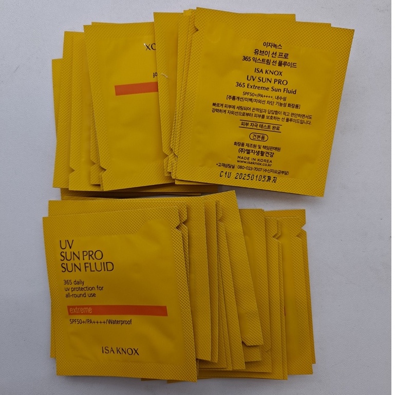 [the face shop]IsaKnox 365 Sun Fluid [SPF50+/PA+++] 1ML*30ea/For travel ...