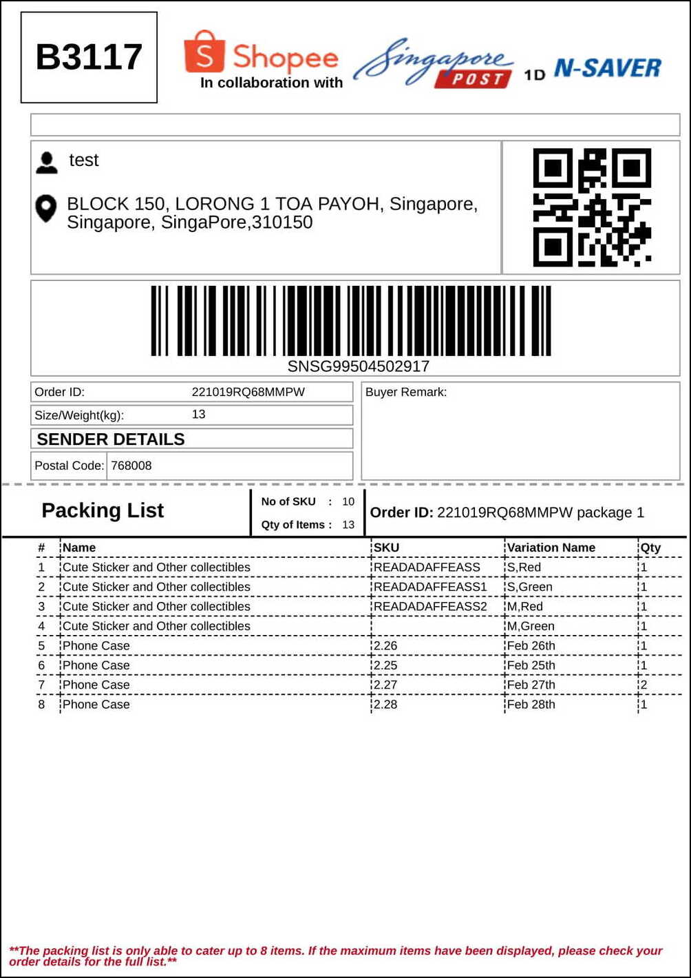 Labelling the air waybill | SG Seller Education [Shopee]