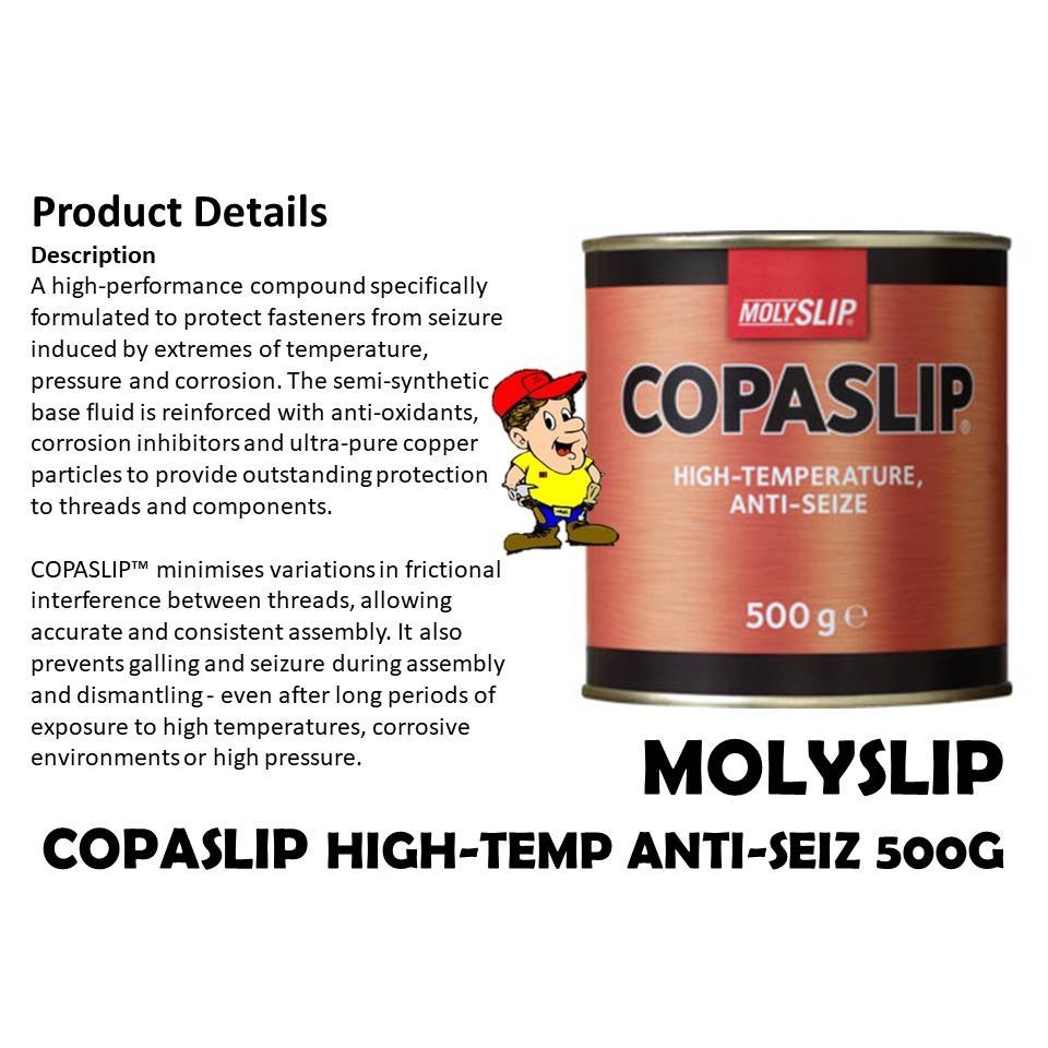 MOLYSLIP COPASLIP ANTI-SEIZE COMPOUND 500G | Shopee Singapore