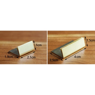 10 Brass Display Name Tag Holder Food Label Card Menu Stand Restaurant ...