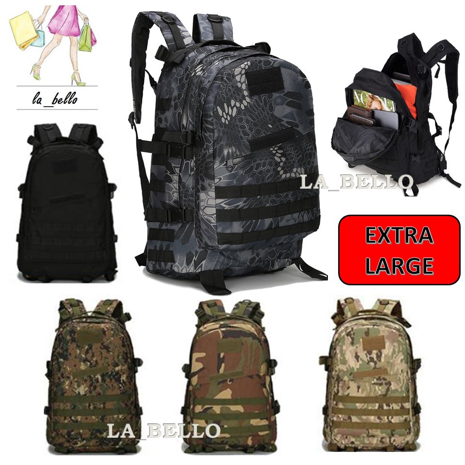 B01 3D - 40L Outdoor Army Military Tactical Backpack Molle Travel Bag ...