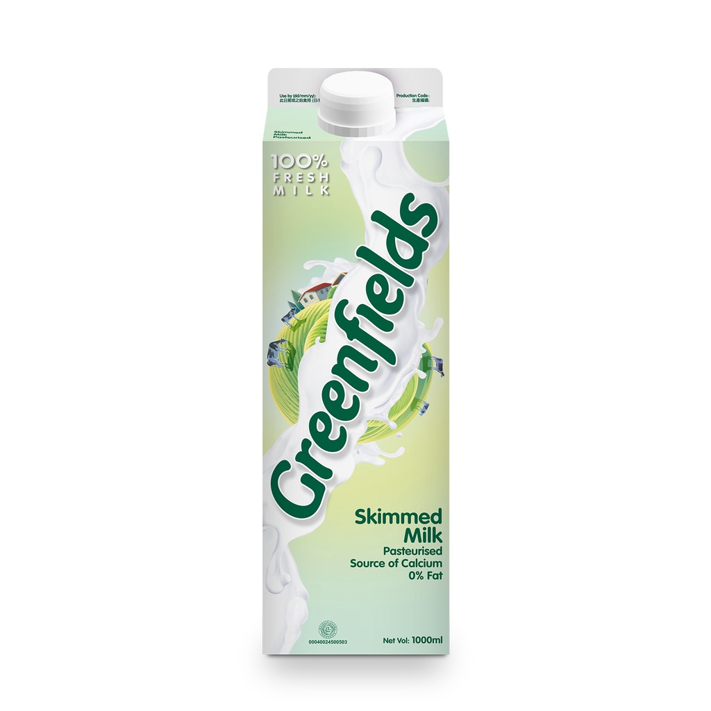 Greenfields Skimmed Milk, 1L | Shopee Singapore