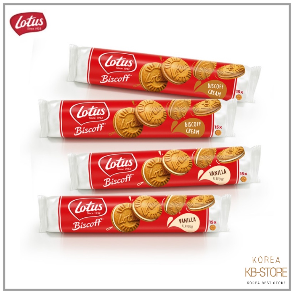 [Lotus Biscoff] New! Lotus Biscoff Biscuits Biscoff cream/Vanila cream ...