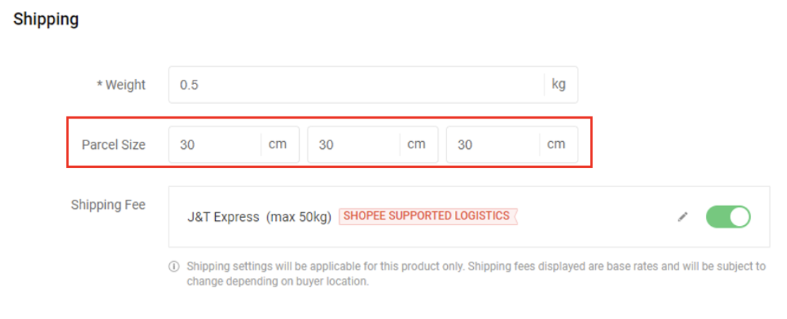 Shipping Fee Guidelines | Shopee PH Seller Education Hub