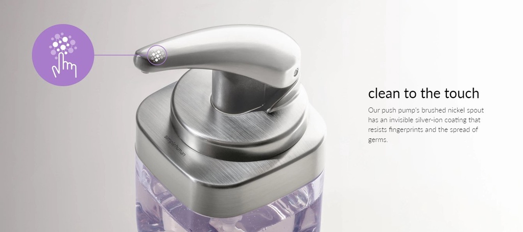 simplehuman square push pump with caddy chrome - 650ml | Shopee Singapore