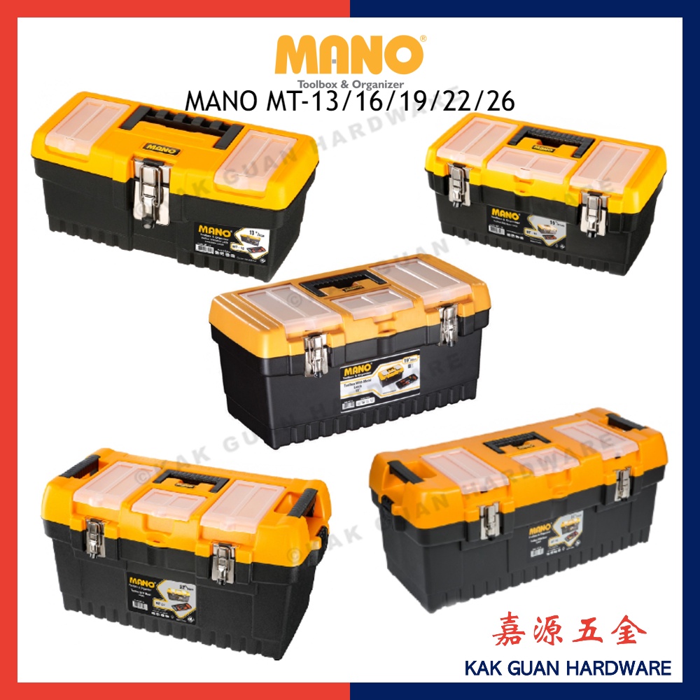 MANO TOOLBOXES MT-13/16/19/22/26 / MADE IN TURKEY / PVC TOOL BOX ...