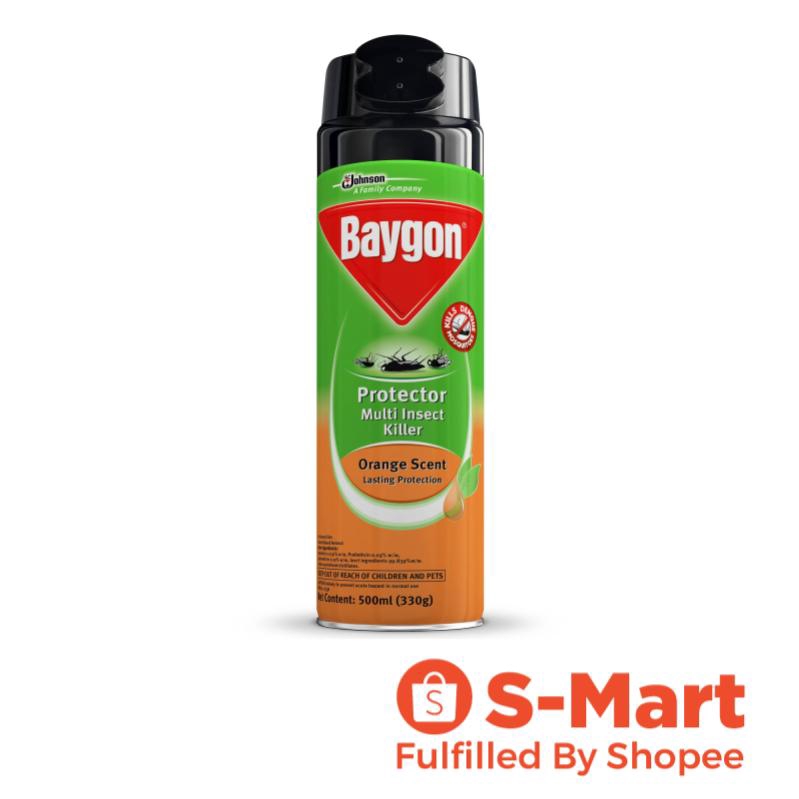 Baygon Protector Multi Insect Killer Aerosol Spray 500ml | Shopee Singapore