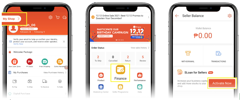 SLoan for Sellers (Marketplace Sellers) | Shopee PH Seller Education Hub