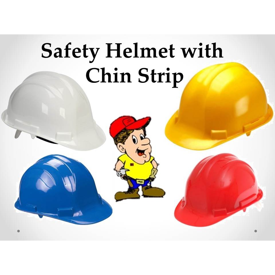 SAFETY HELMET C/W CHIN STRIP PSB APPROVE | Shopee Singapore