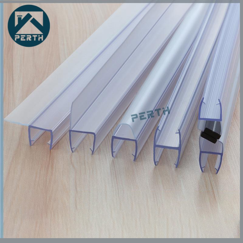 6-12mm F U H Shape Glass Door Sealing Strips Silicone Rubber Window ...