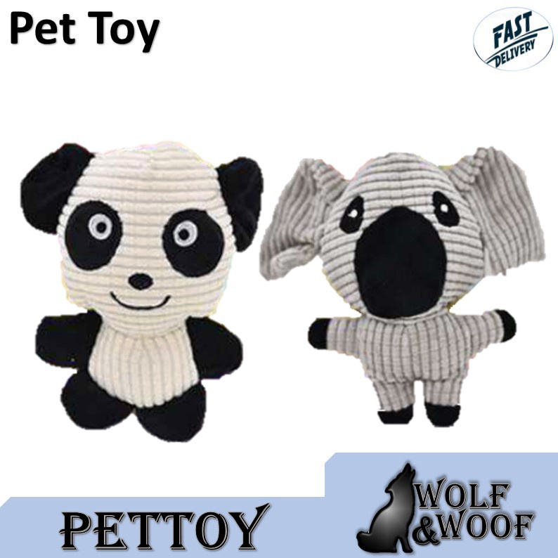 Pet Toy Dog Toy Animal Shape Plush Doll - (Bear, Elephant) | Shopee ...