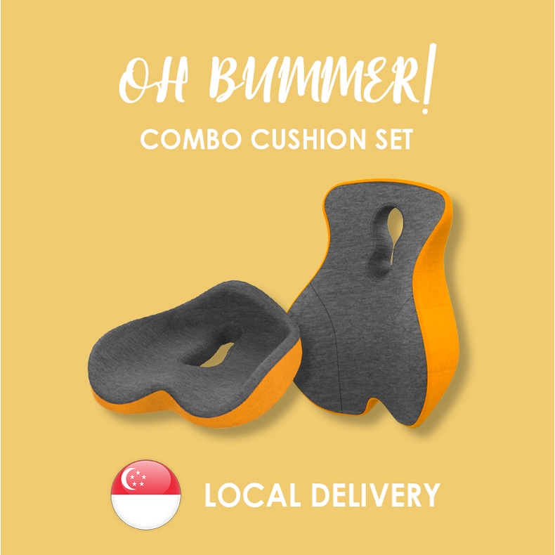 [HH] Oh Bummer! Combo Cushion Set - Tailbone & Back Pain Relief Cushion ...