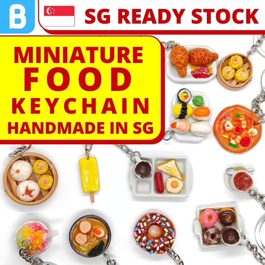 SG Miniature Food | Local Food Keychain | Handmade in Singapore Hawker ...