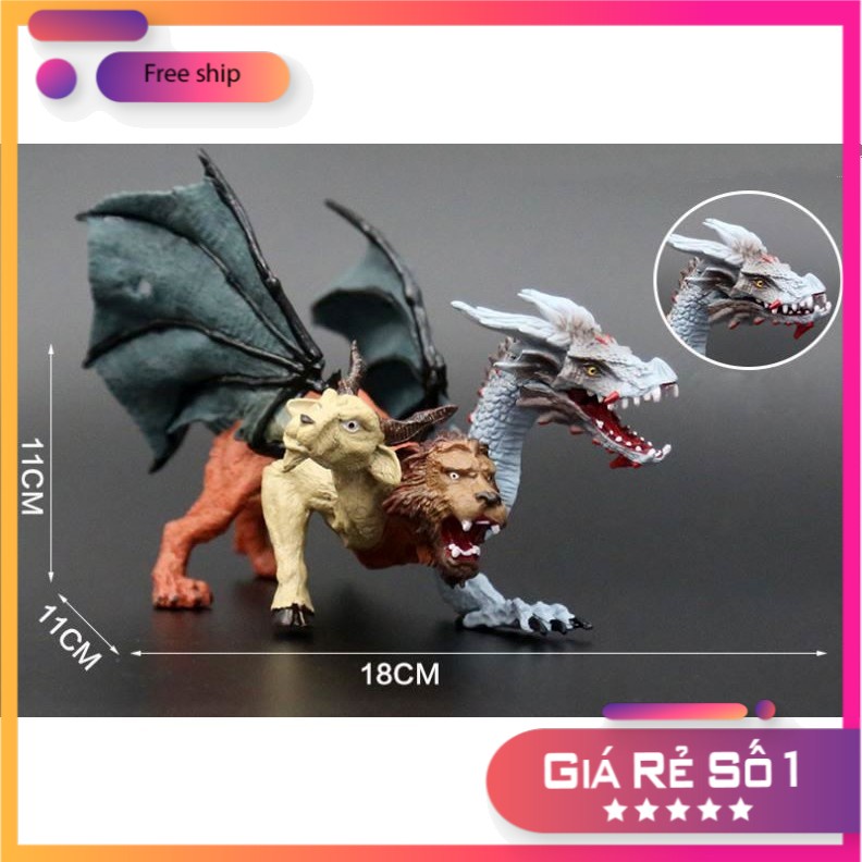 The Three-Head Chimera Monster Model (Children Toy) | Shopee Singapore