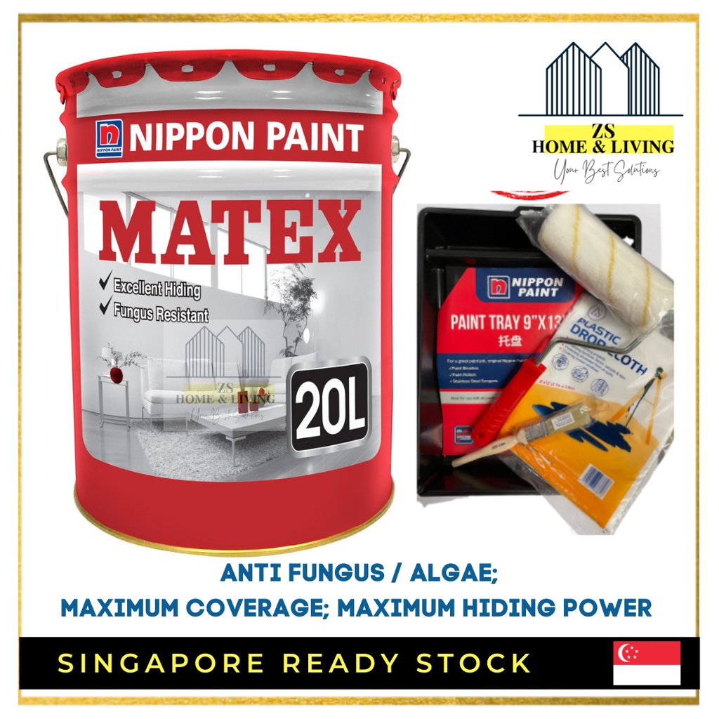 BIG SALES!! Nippon Matex (All Matex Colours Available!) Wall & Ceiling 1L/ 7L / 20L Fast ...