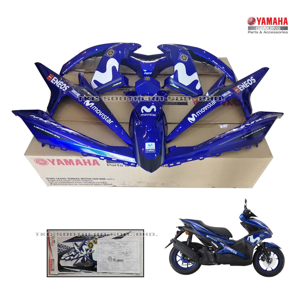 COVERSET NVX ORIGINAL YAMAHA 100% MOVISTAR 2018 | Shopee Singapore