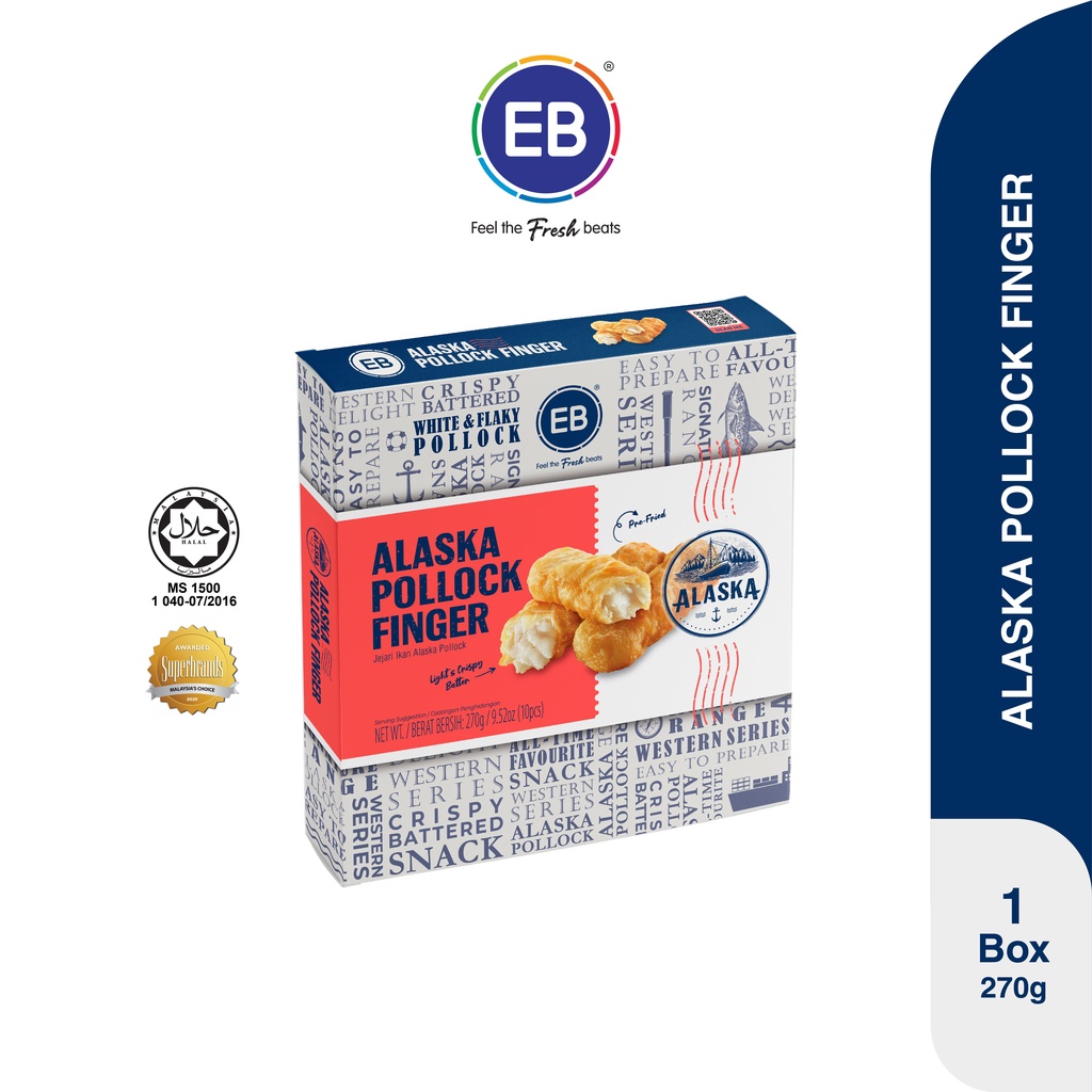 [New Launch] Alaska Pollock Finger (270gm) | EB Food | Halal certified ...