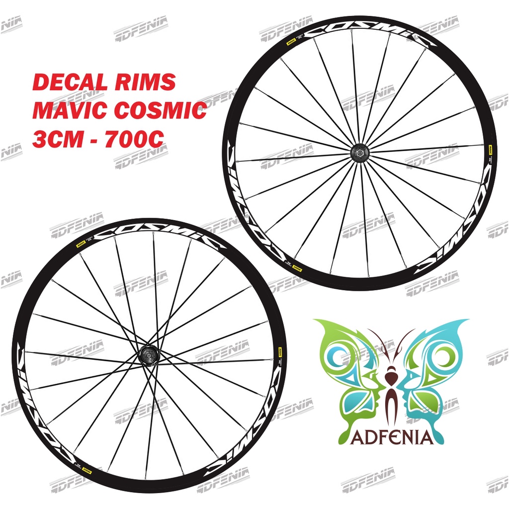 Mavic Cosmic SL Sticker 2cm Width Sticker Decal Rims Rims Road Bike ...