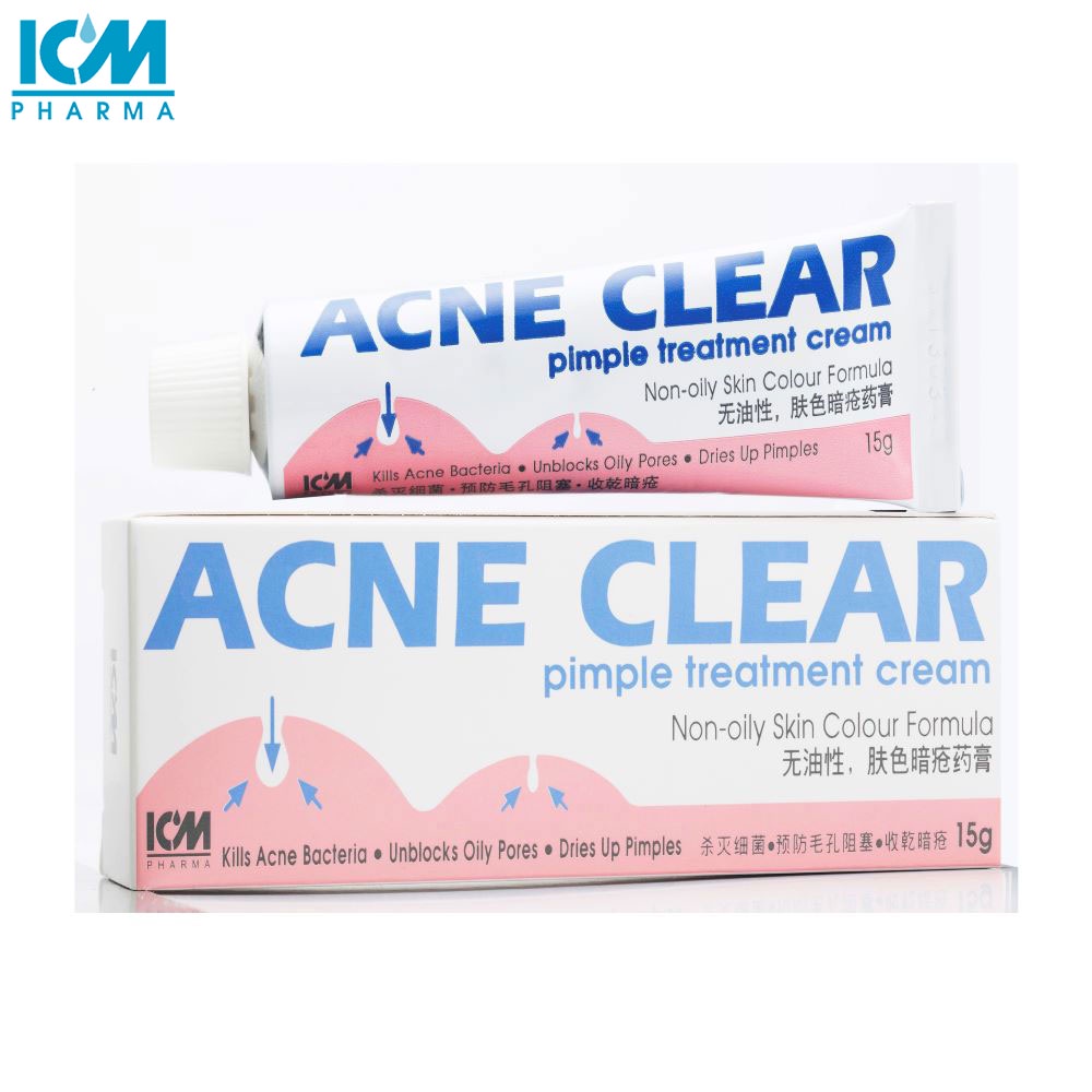 [BUNDLE PACK OF 4 TUBES] Acne Clear Pimple Treatment Cream 15g | Shopee ...