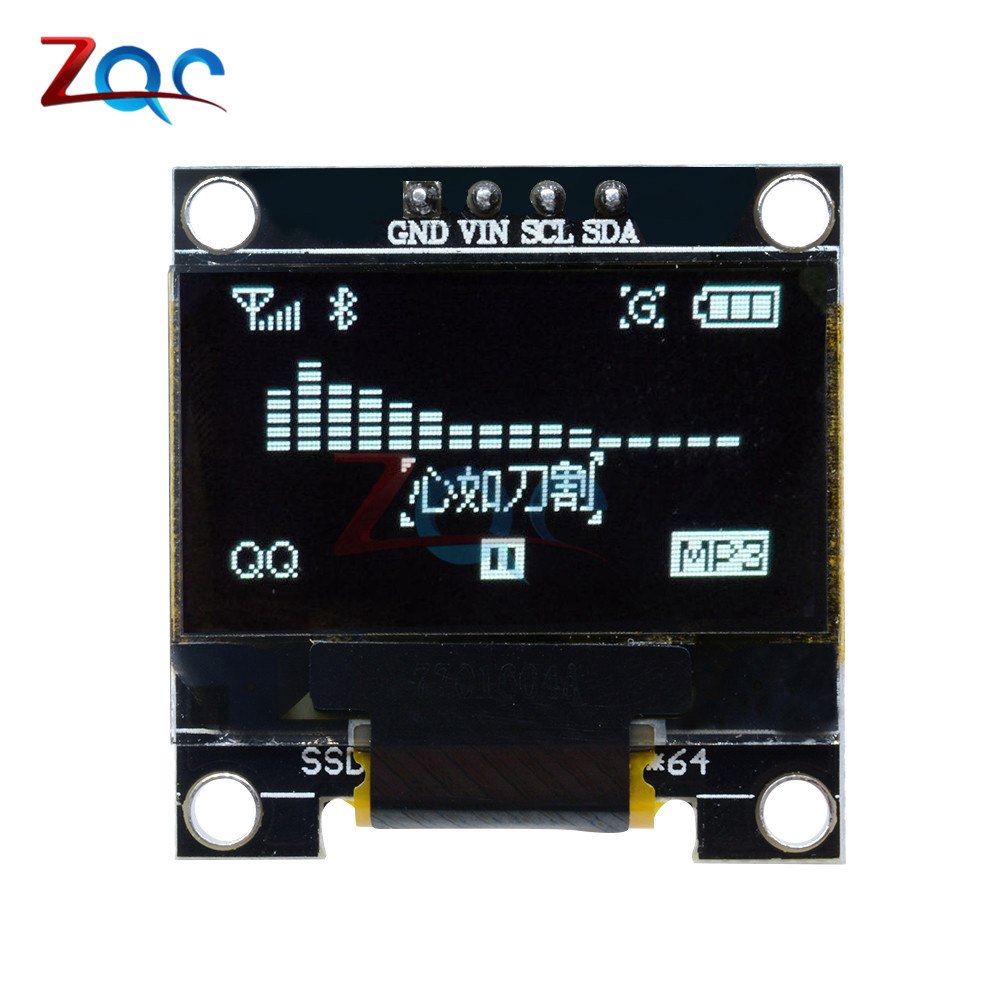 0.96 inch IIC Serial White OLED Display Module 128X64 I2C SSD1306 12864 ... 0.96 inch IIC Serial White OLED Display Module 128X64 I2C SSD1306 12864 ...