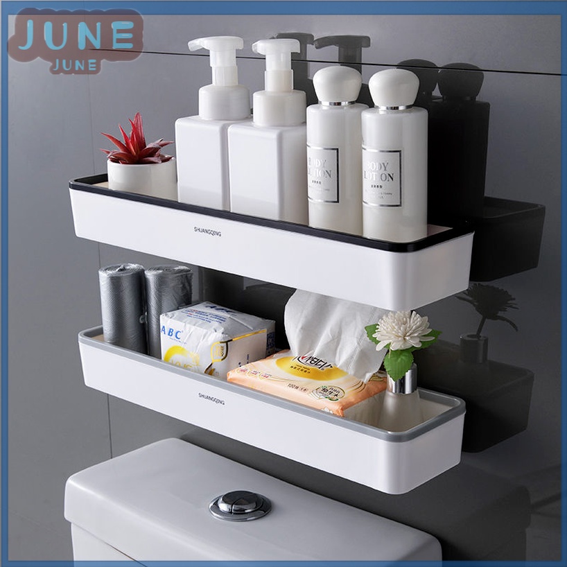 Nordic Bathroom Shelf Restroom Accessories Organizer Toilet Drain Rack ...