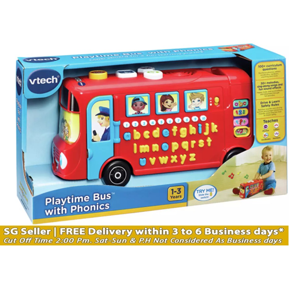 VTech Playtime Bus | Shopee Singapore