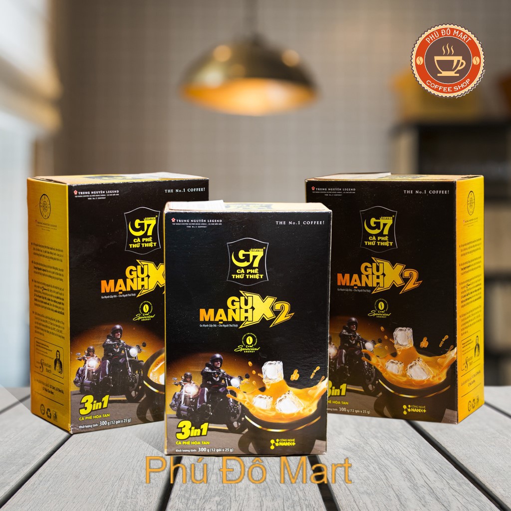 G7 3in1 Strong Milk Coffee Gu Manh X2 Box Of 12 Packs Shopee Singapore