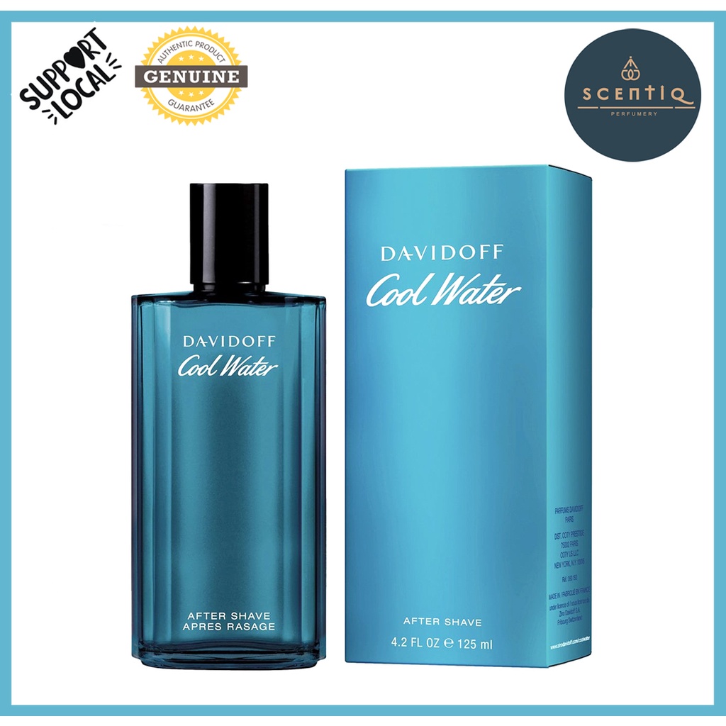 DAVIDOFF COOLWATER AFTER SHAVE 125ML - 3414202000664- 100% Authentic ...