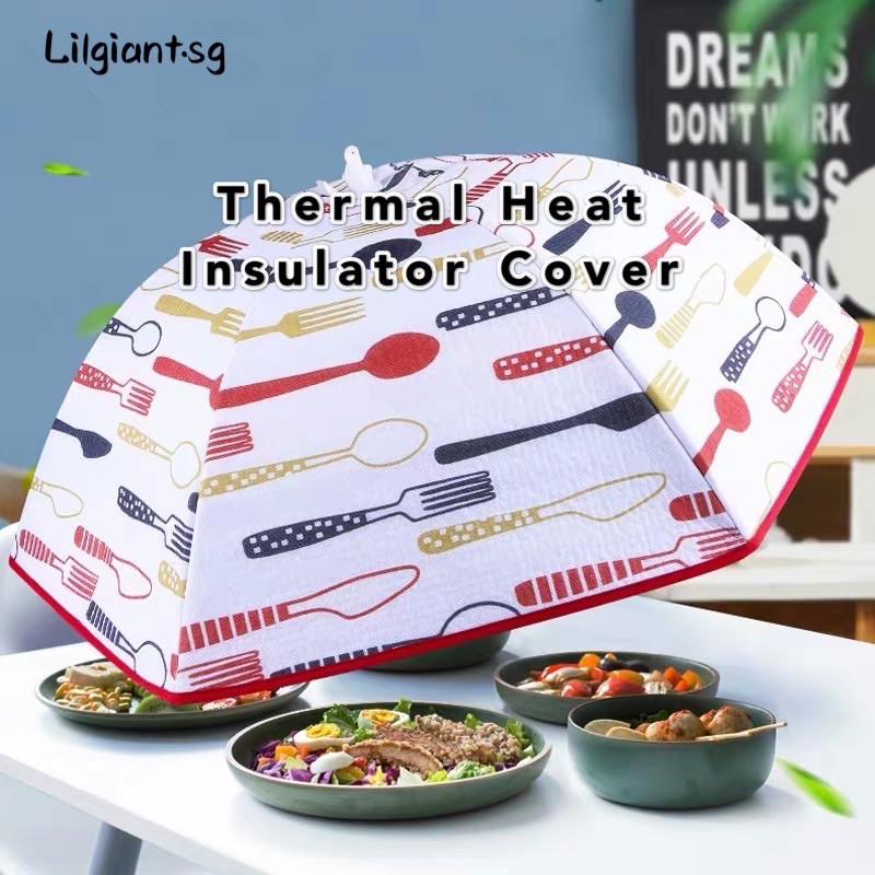 Collapsible Thermal Heat-Insulator Food Cover | Shopee Singapore