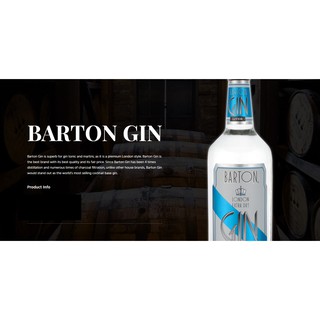 Barton Gin 700ml | Shopee Singapore