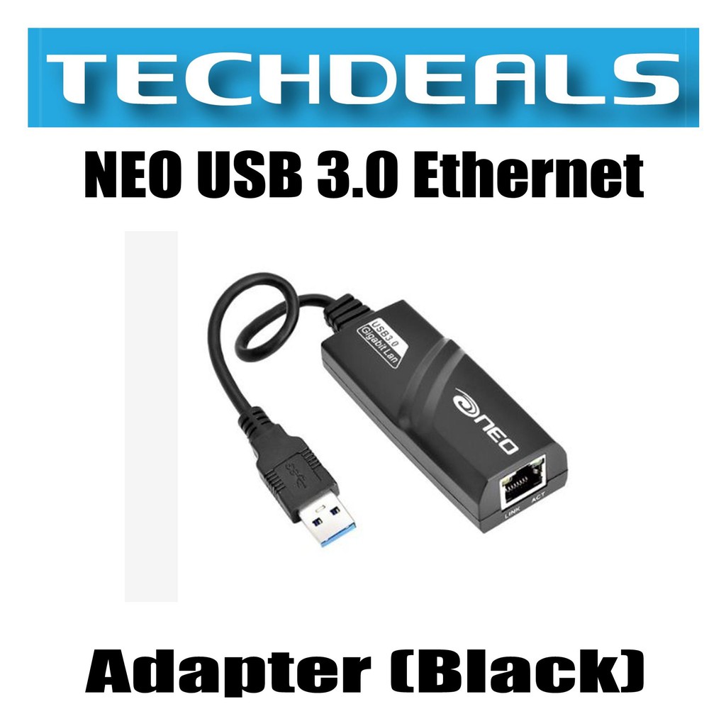 NEO USB 3.0 Ethernet Adapter (Black) | Shopee Singapore