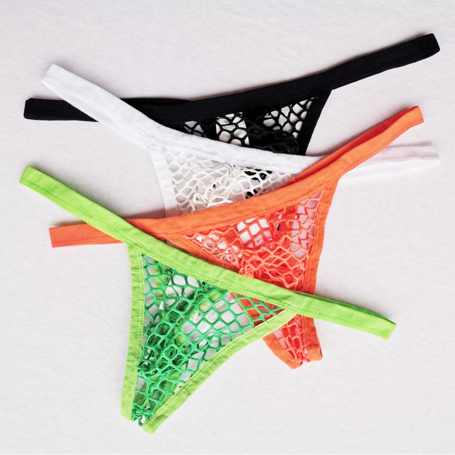 Sexy Underwear for Men Low Waist Bulge Pouch G-String Backless Thongs ...