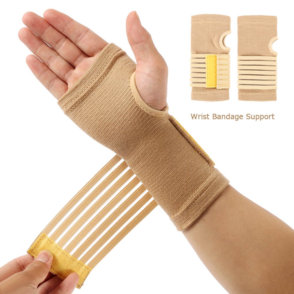 2Pcs Neoprene Elastic Bandage Fitness Hand Palm Brace Wrist Support ...