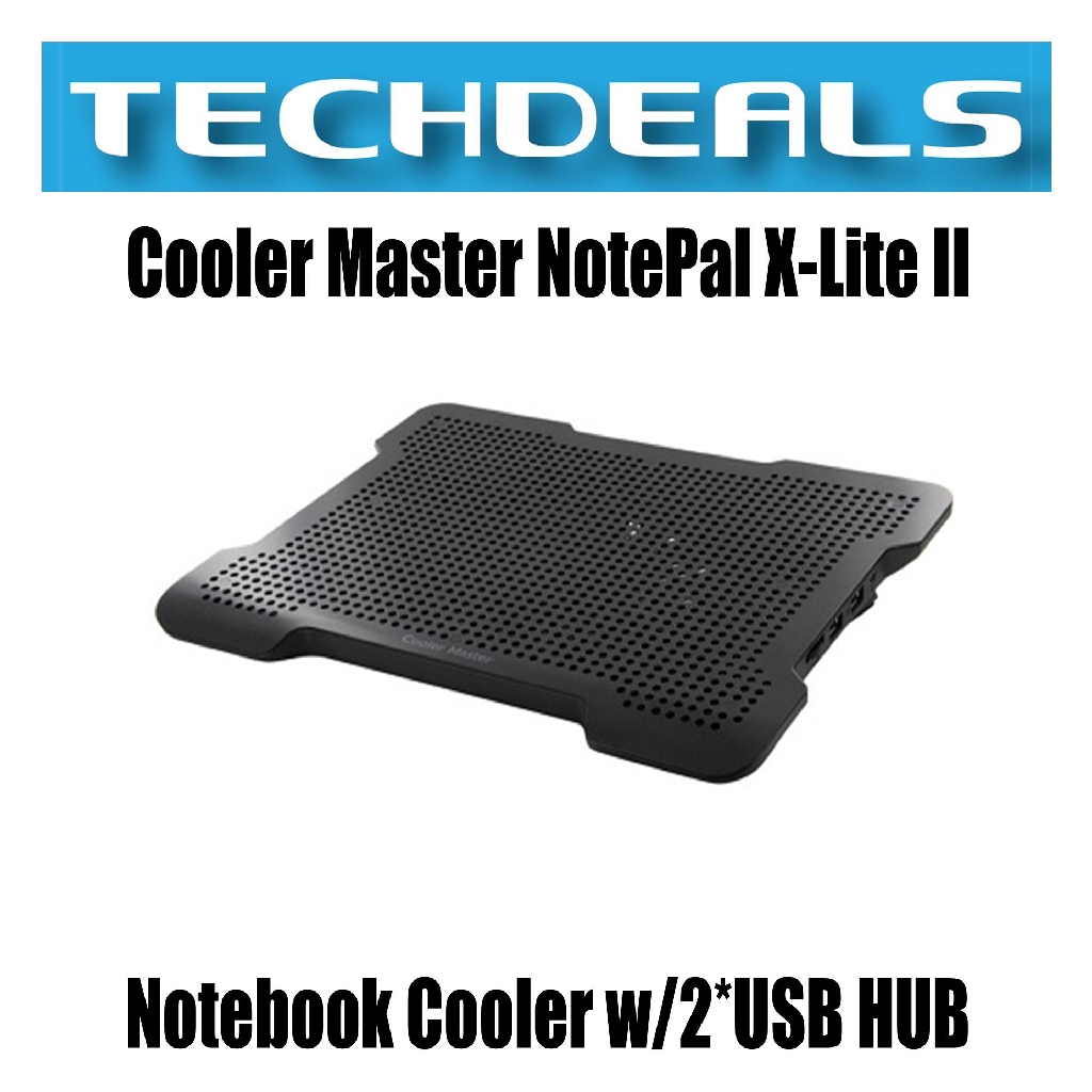 Cooler Master NotePal X-Lite II Notebook Cooler w/2*USB HUB | Shopee ...