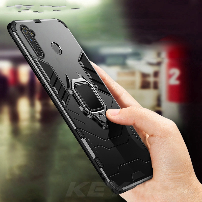 Realme 5i Realme 5 Realme 5 Pro Armor Shockproof Ring Holder Case Hard ...