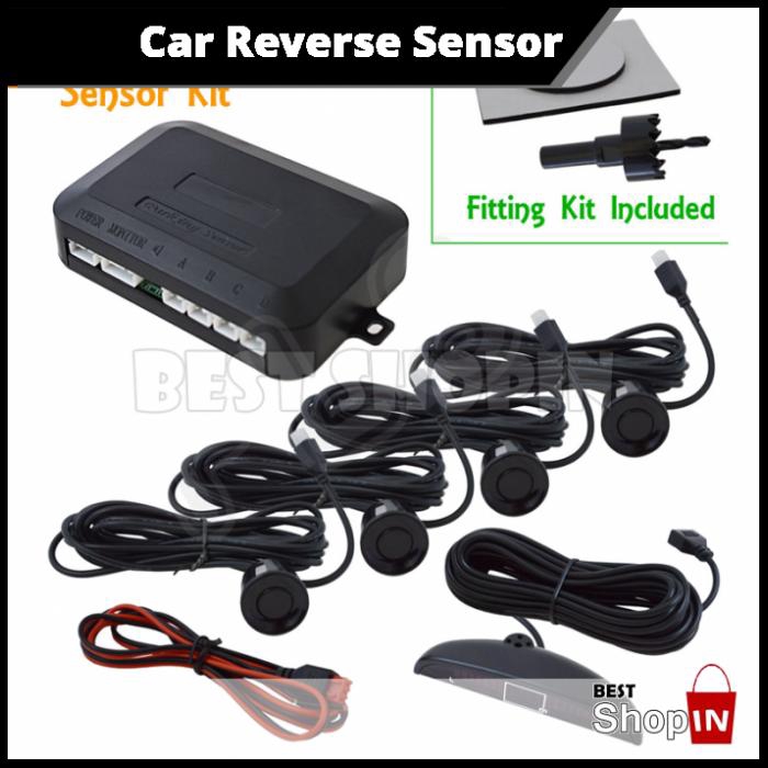 Car Reverse Sensor 4 Eye Sensor Reverse System LED Display | BeeCost